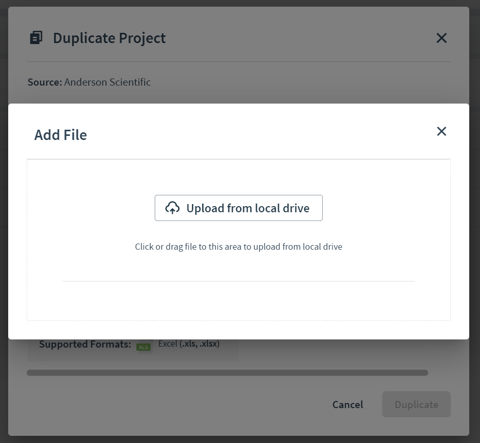 Duplicating projects – Home
