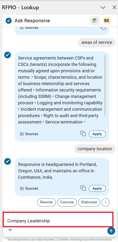 Using Ask with Responsive LookUp for Word and Excel – Home